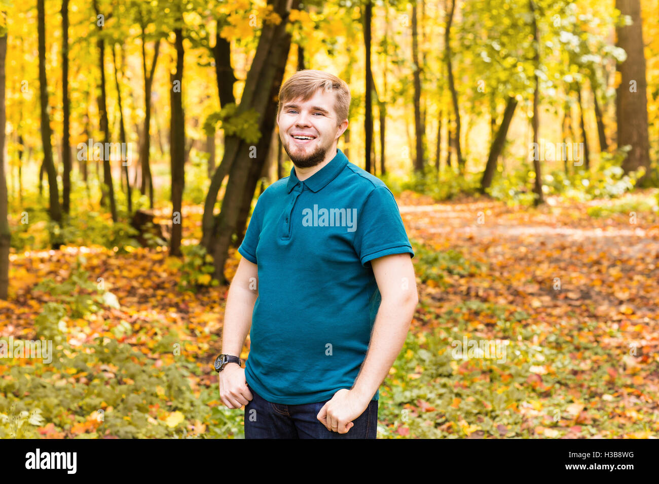 Portrait of a man in natural environment Stock Photo - Alamy