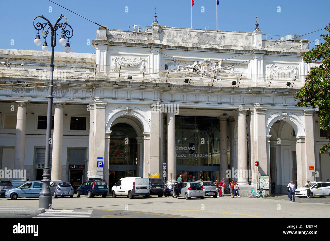 Genoa, Italy. Piazza Principe railway station Stock Photo - Alamy