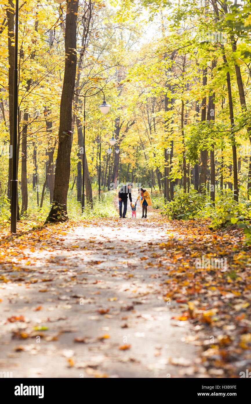 Happy family running on hike hi-res stock photography and images - Alamy
