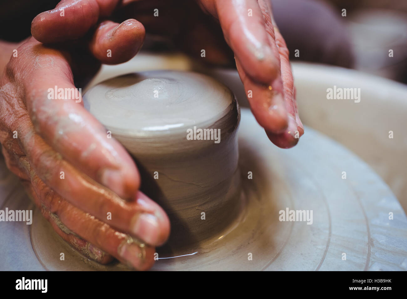 Hands male potter making hi-res stock photography and images - Alamy