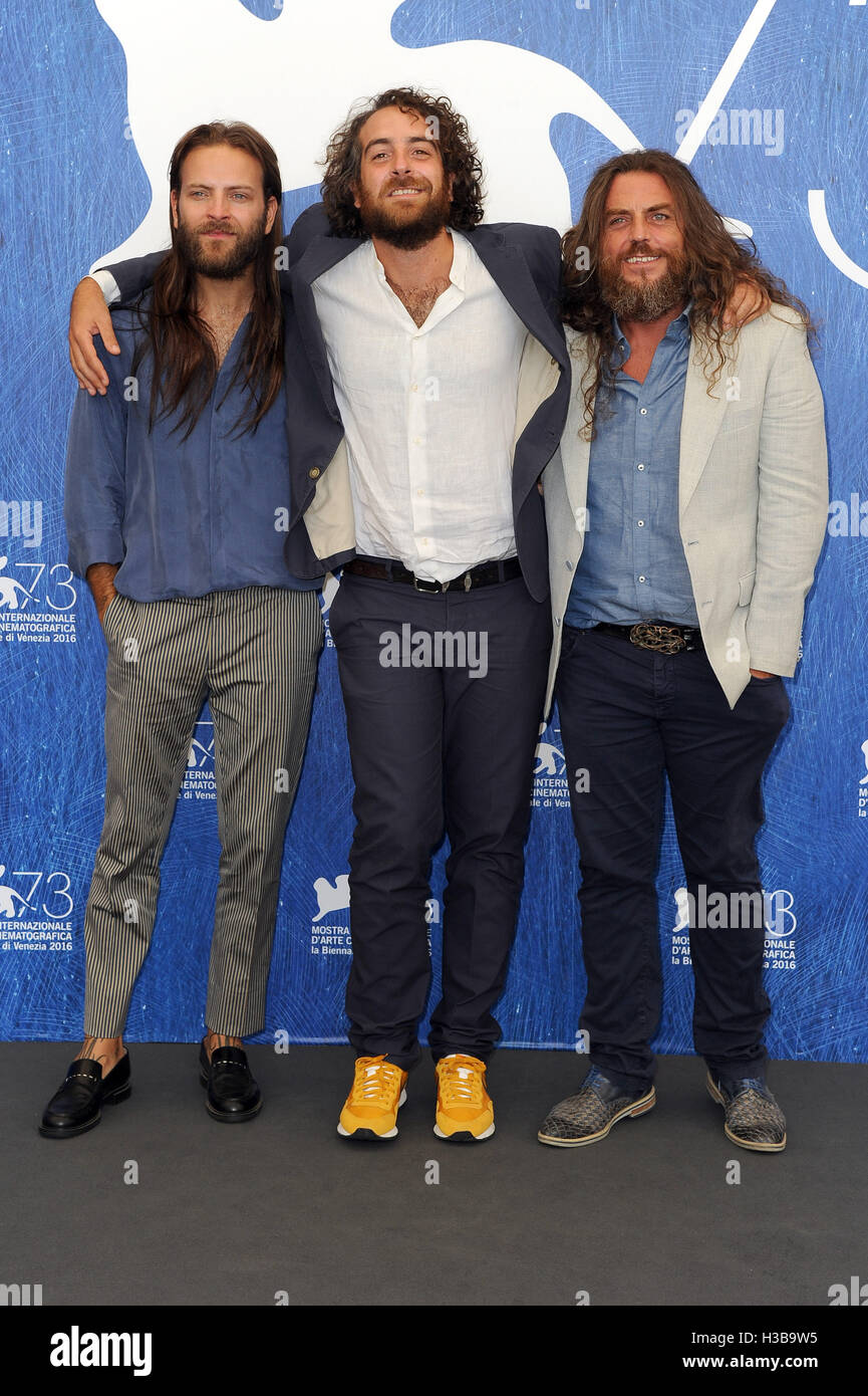 Alessandro Borghi (left), Michele Vannucci (centre) and Mirko Frezza ...