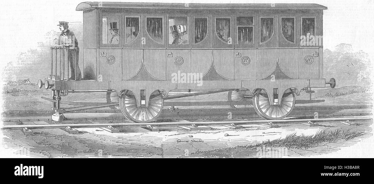 RAILWAYS Nickelss new Railway 1845. The Illustrated London News Stock ...