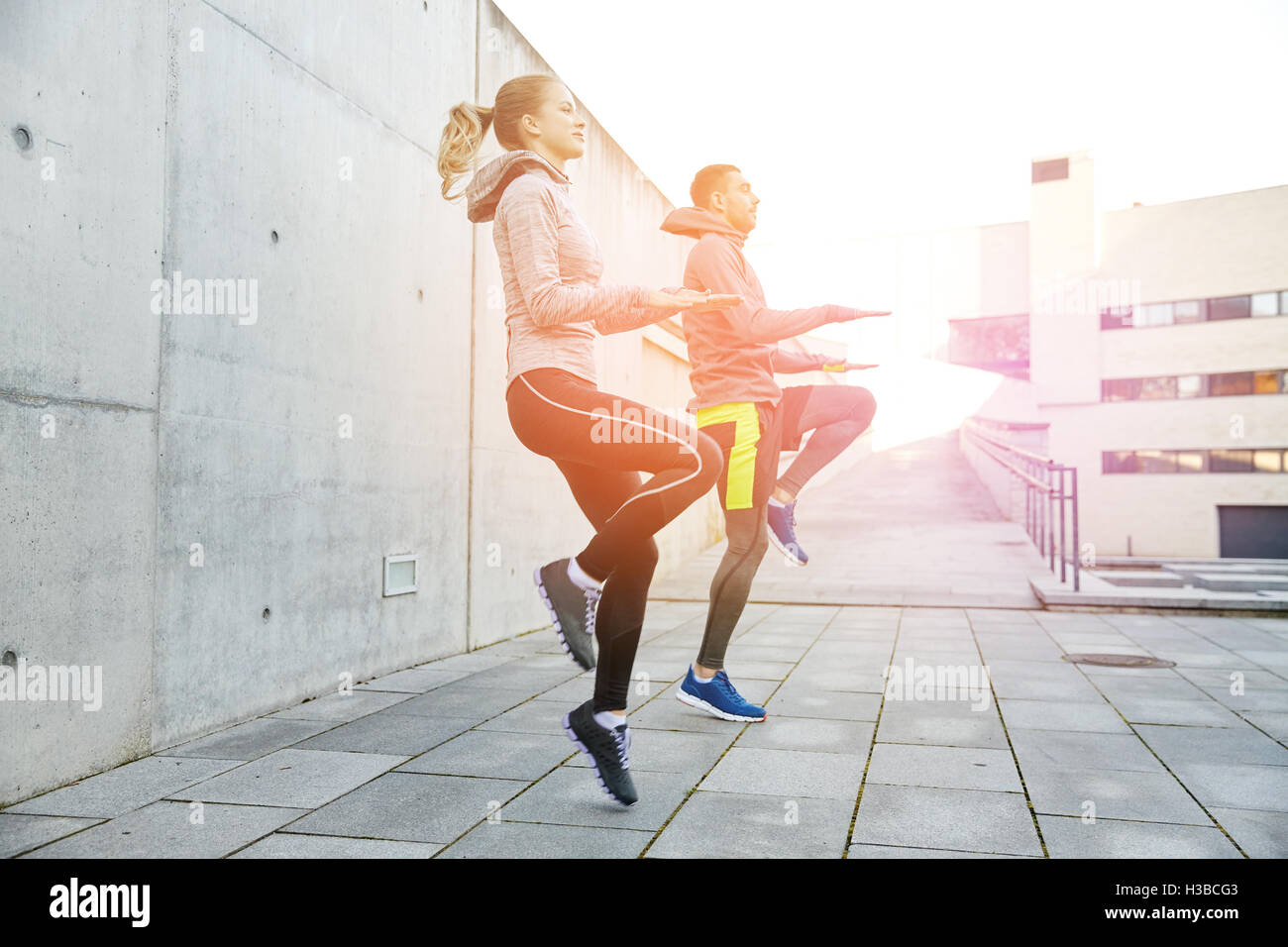 Jumping outdoors hi-res stock photography and images - Alamy