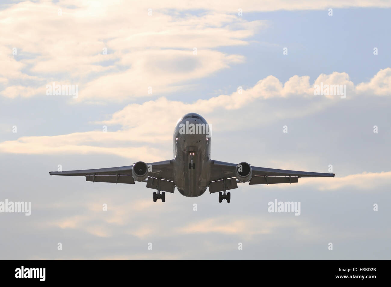 Airplane UPS MD-11 freighter aircraft landing at Ontario International ...