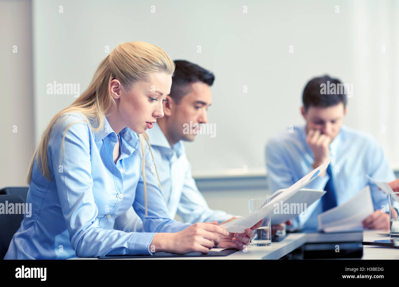 business people having problem in office Stock Photo - Alamy