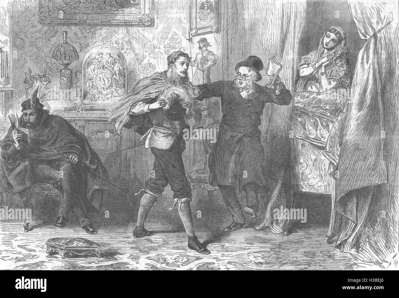 SOCIETY The Word 1866. The Illustrated London News Stock Photo - Alamy