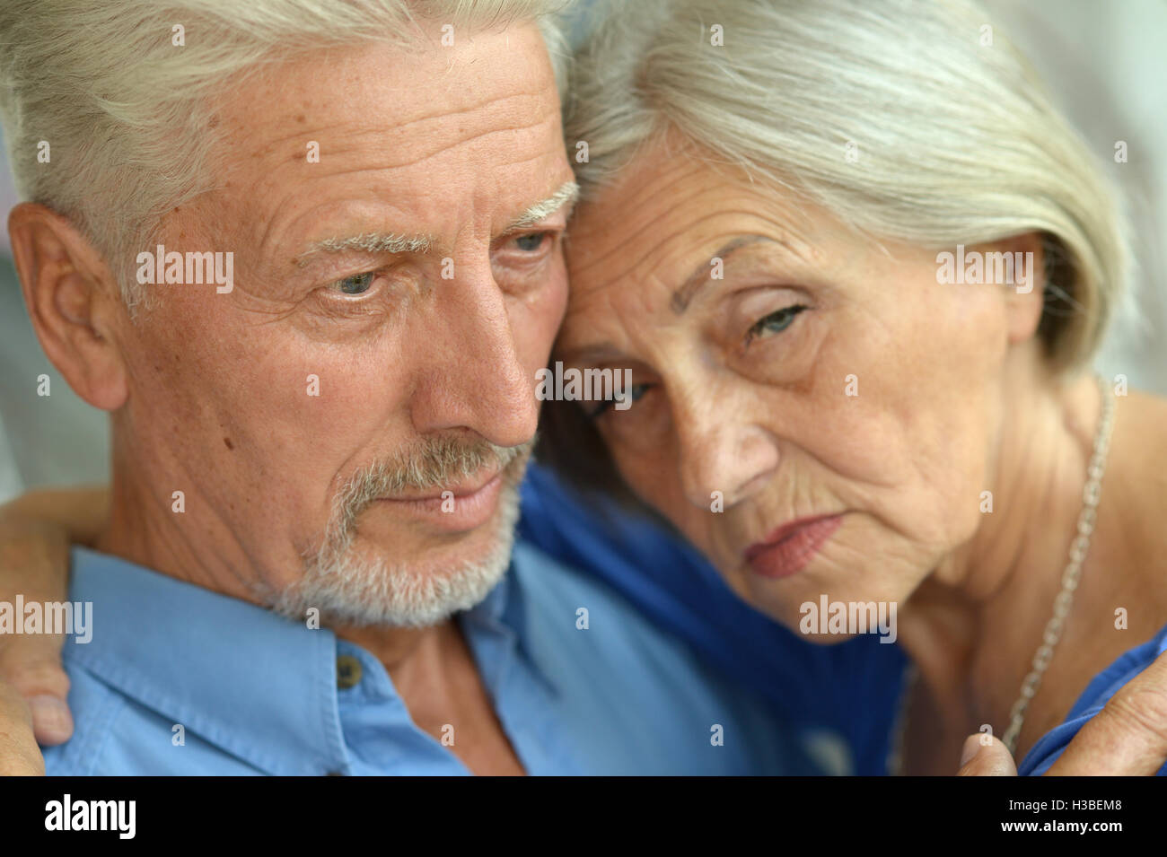 Sad Senior couple Stock Photo - Alamy
