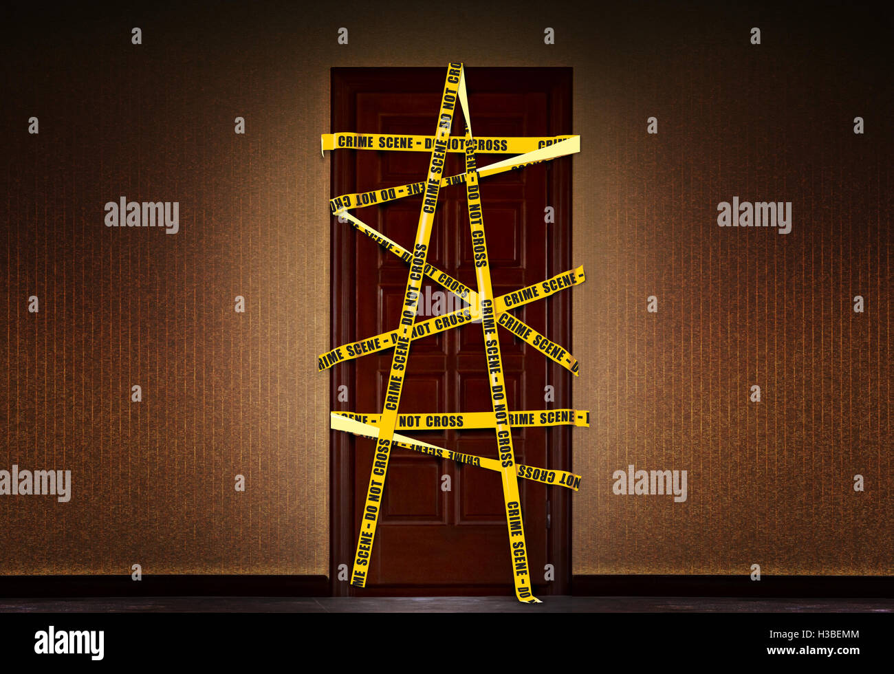 Police crime scene tape warning hi-res stock photography and images - Alamy