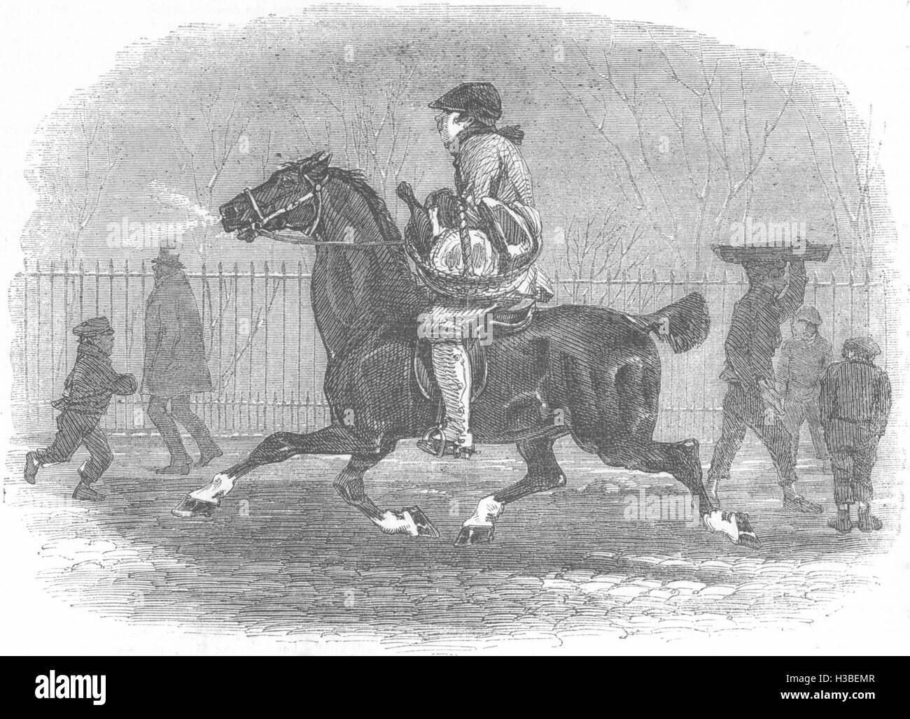 CHRISTMAS Christmas Joints 1851. The Illustrated London News Stock ...