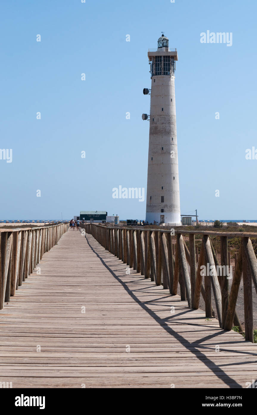 Fuerteventura, Canary Islands: a wooden fence and the Morro Jable ...