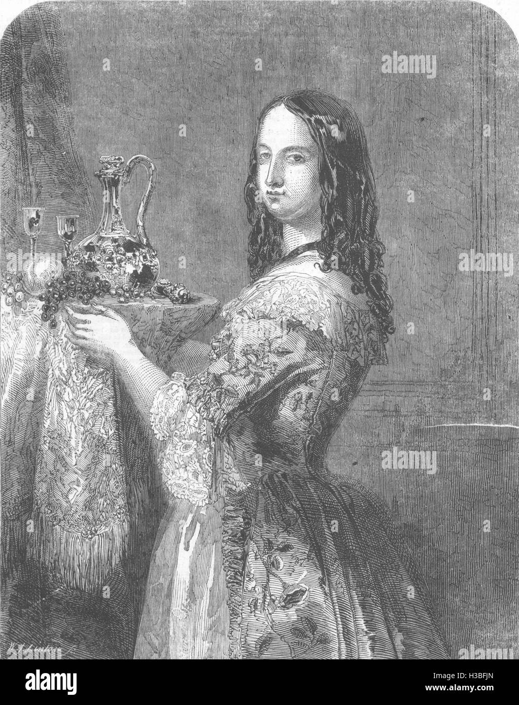 PORTRAITS A Lady in waiting, of the time of Louis XV 1844. The ...