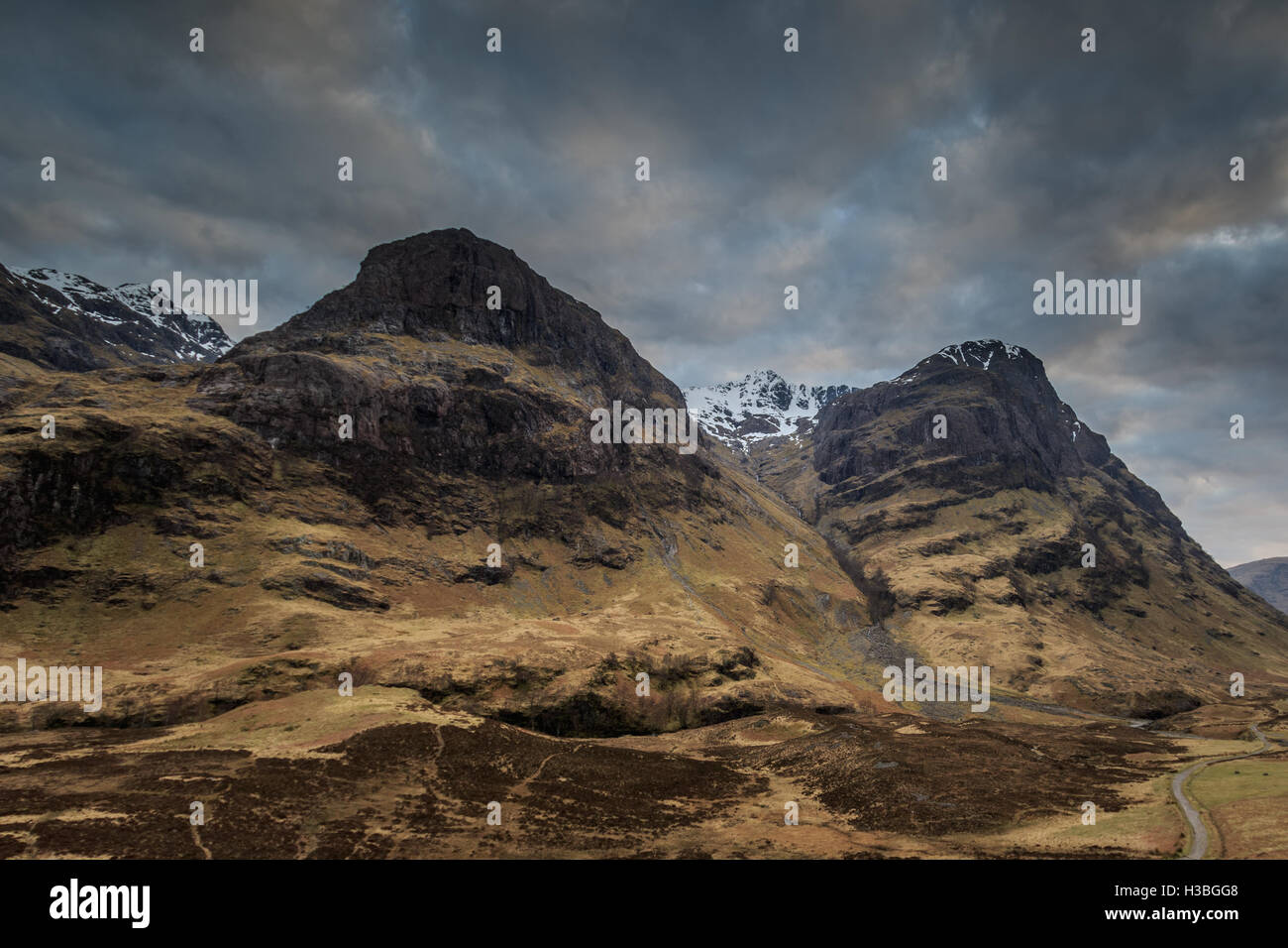 Glencoe landscape at dusk hi-res stock photography and images - Alamy