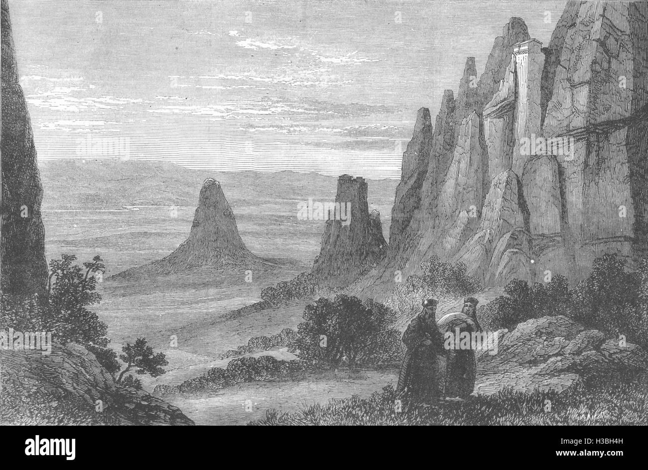 LANDSCAPES New Greek Frontier rocks & convents of meteora, Thessaly ...