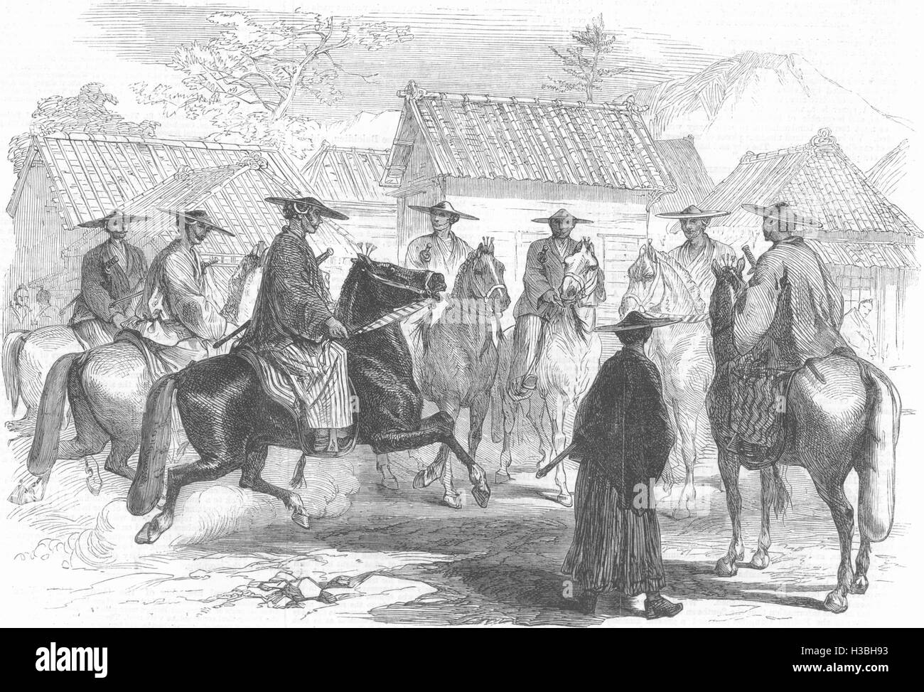MILITARIA Japanese cavalry 1863. The Illustrated London News Stock ...