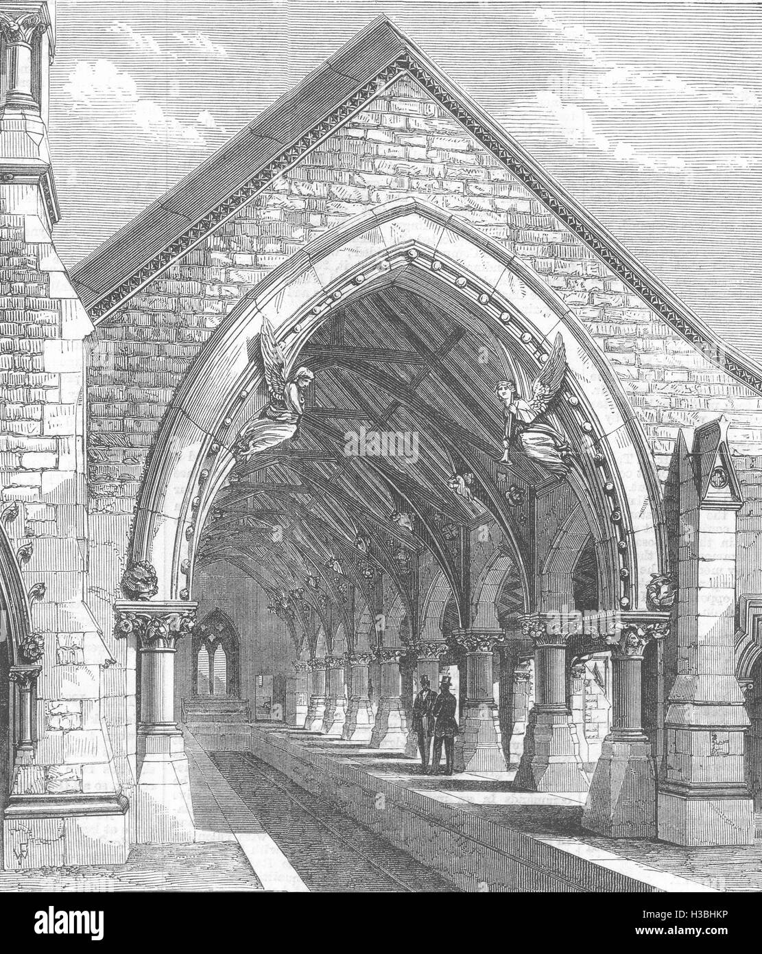 SYDNEY Receiving-house of the redfern cemetery, near Sydney 1870. The ...