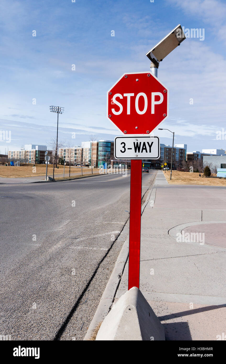 Solar Powered Stop Sign