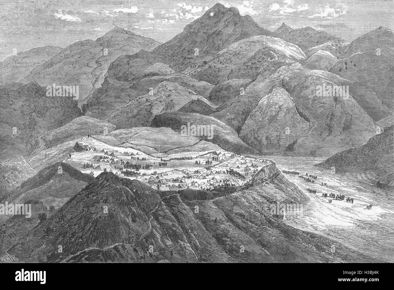 AFGHANISTAN Afghan campaign-jugdulluck fort, ghilzai raids 1880. The ...
