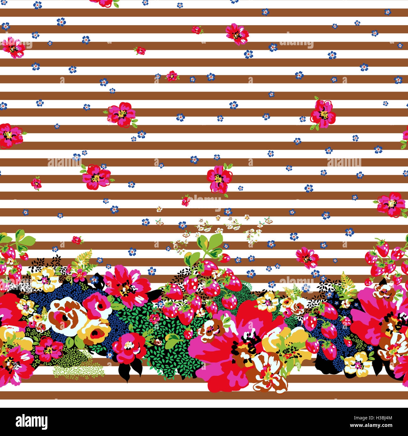 Latest Colorful Background Print Design with Flower Stock Photo - Alamy