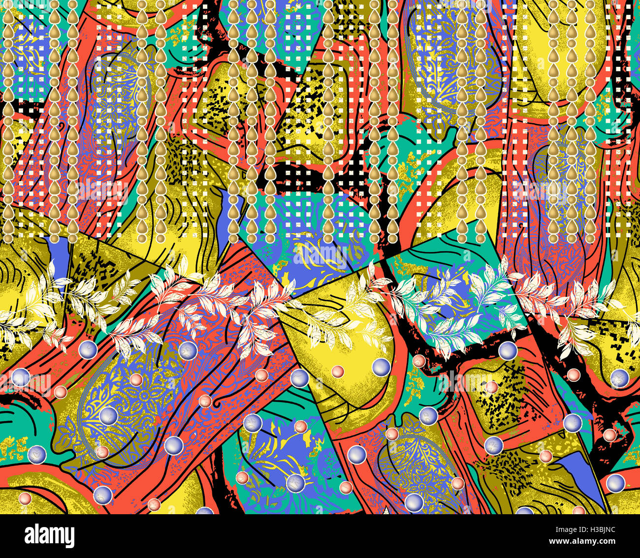 Colorful textile design hi-res stock photography and images - Alamy