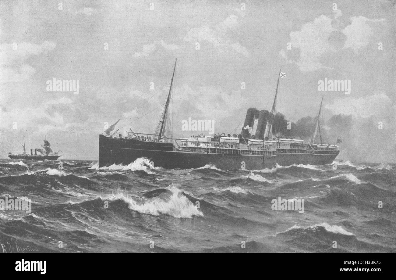 MAIL Union Co's S S Moor, has been lengthened refitted service cape ...