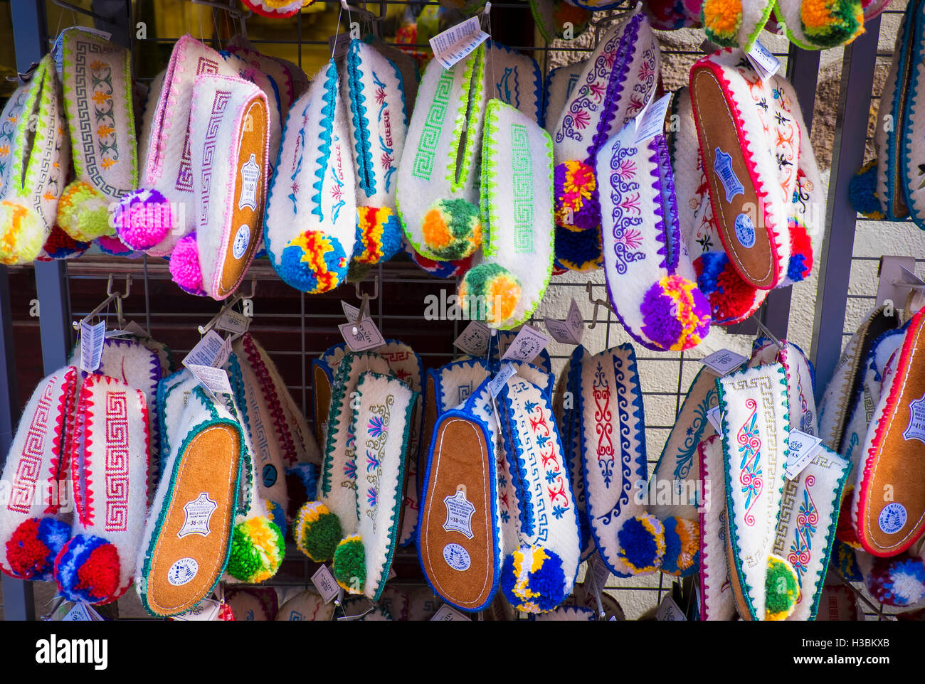 Traditional greek slippers hi-res stock photography and images - Alamy