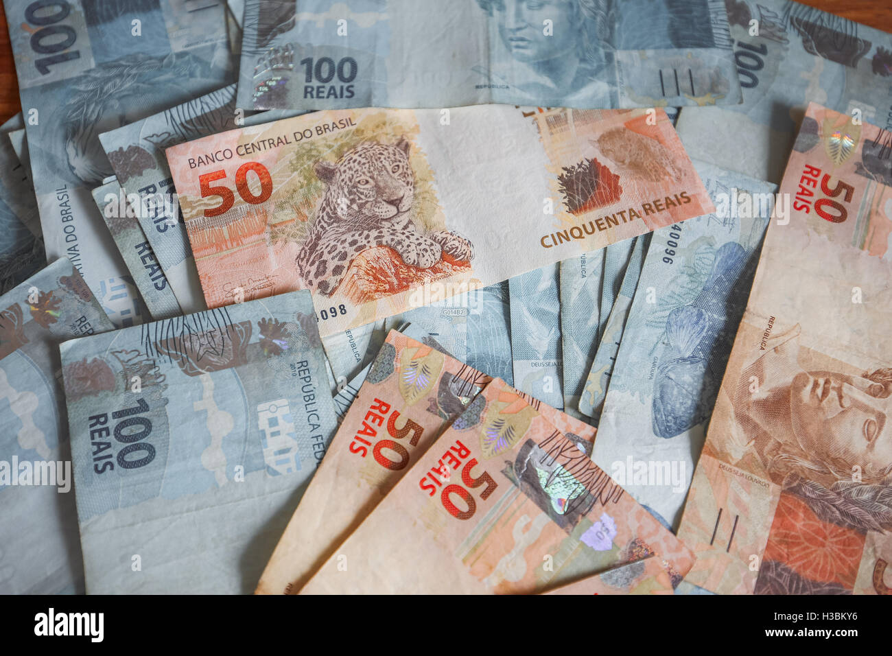 Brazil money reais Stock Photo - Alamy