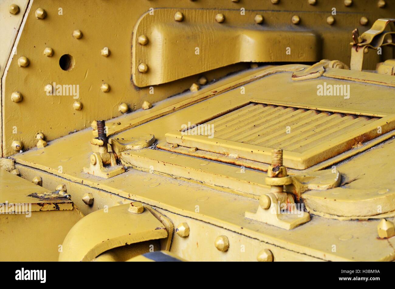 Piece of armored tank Stock Photo - Alamy