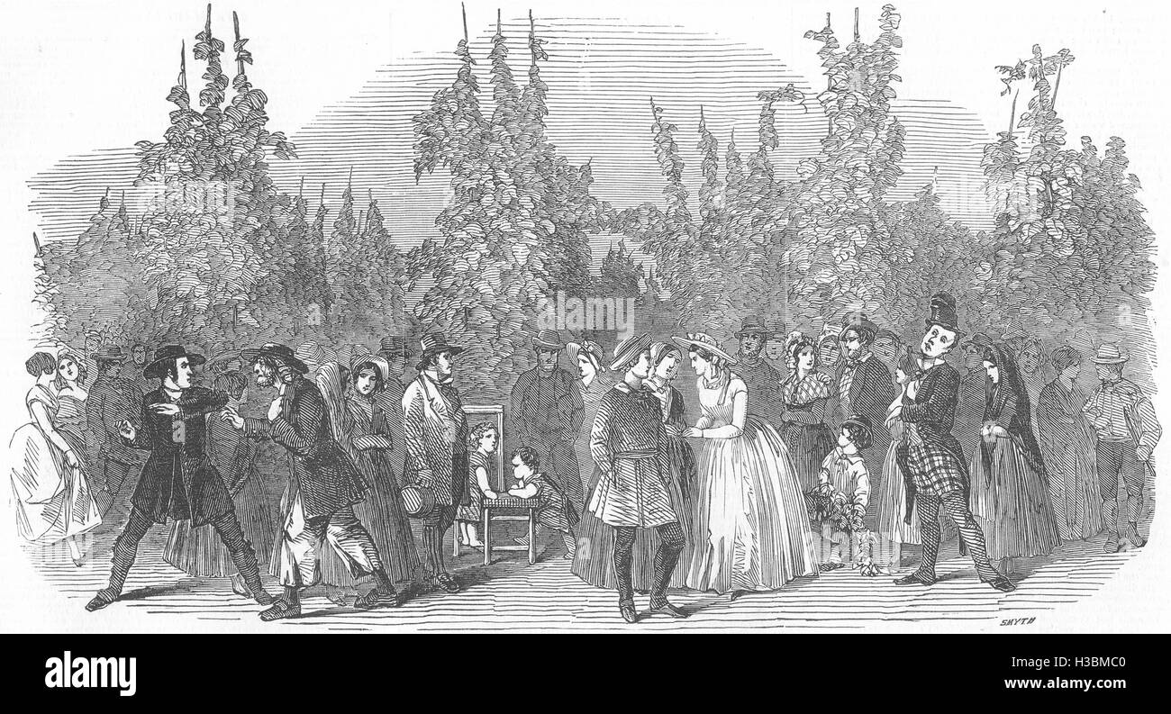 Hop pickers hi-res stock photography and images - Alamy