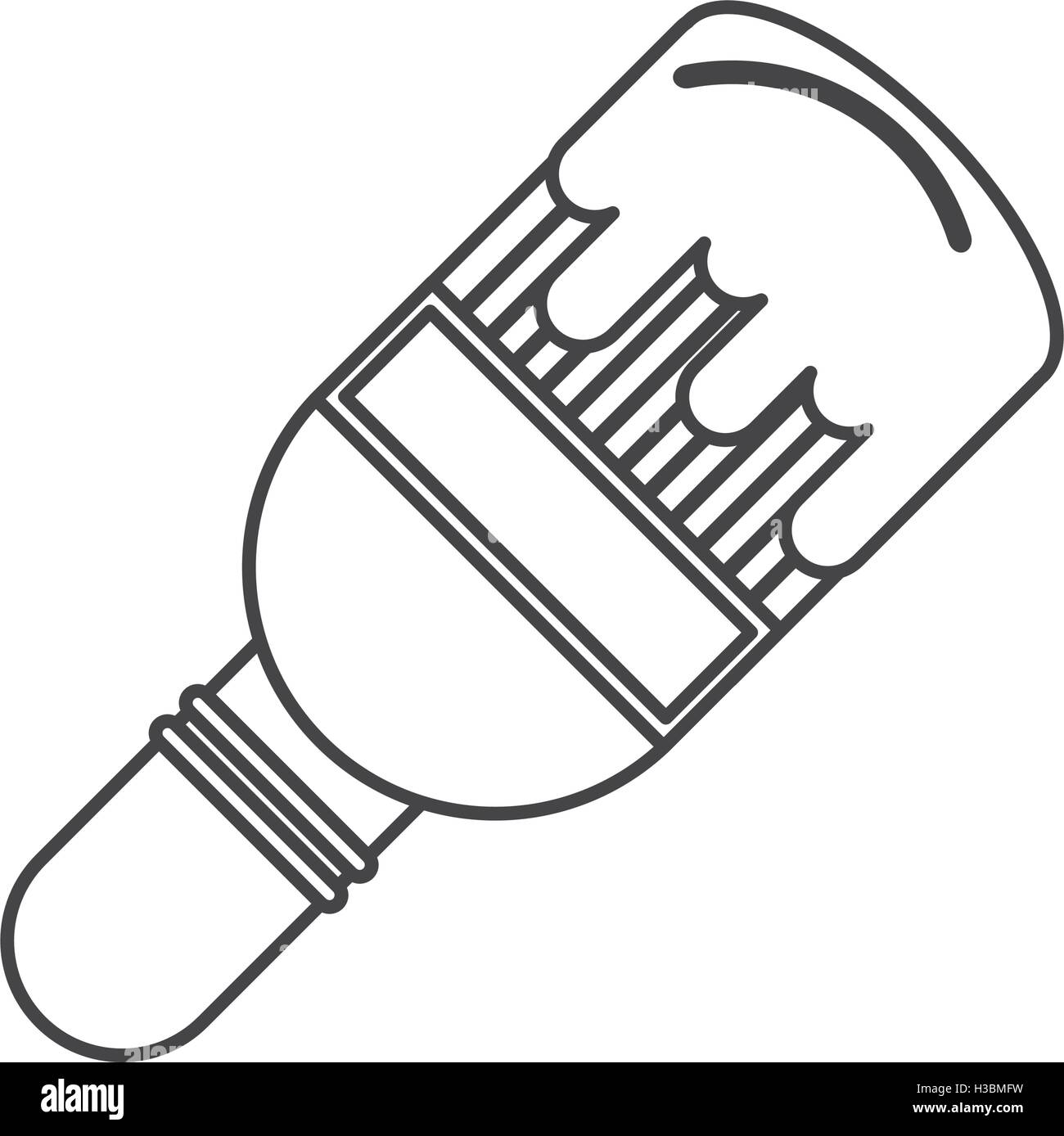 Paint brush object and school tool design Stock Vector Image & Art - Alamy