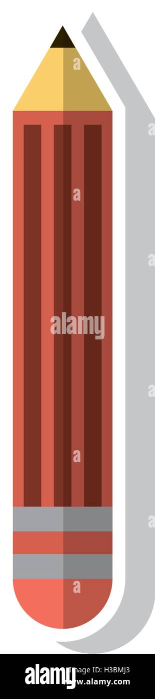 Pencil object and school tool design Stock Vector Image & Art - Alamy