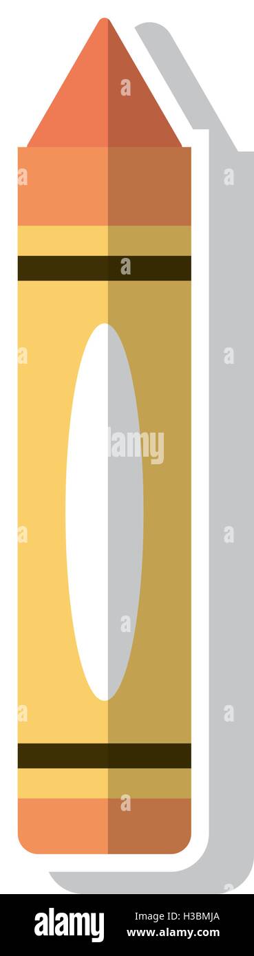 Crayon object and school tool design Stock Vector Image & Art - Alamy