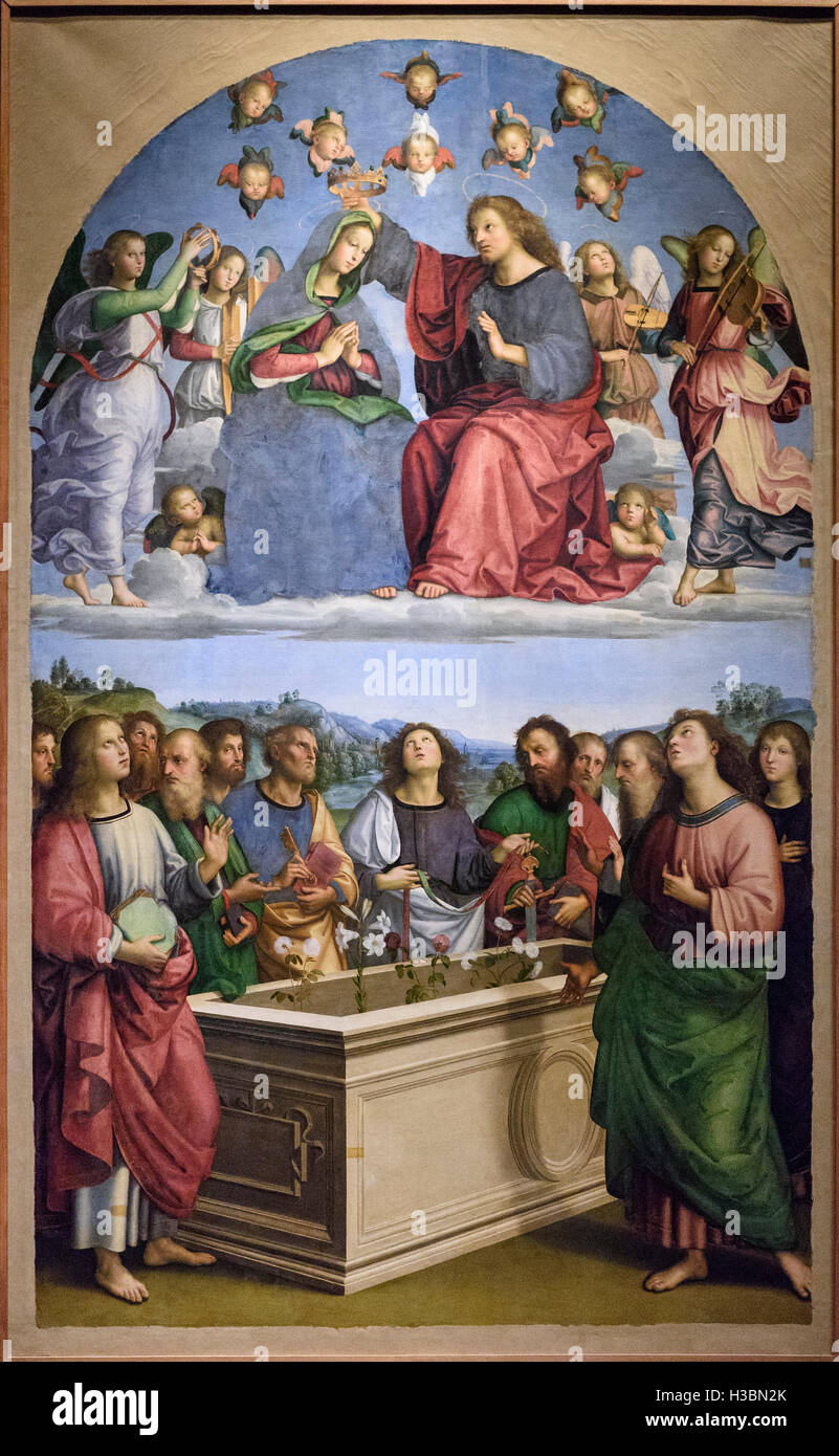 Raphael - Raffaello Sanzio da Urbino (1483-1520), Coronation of the ...