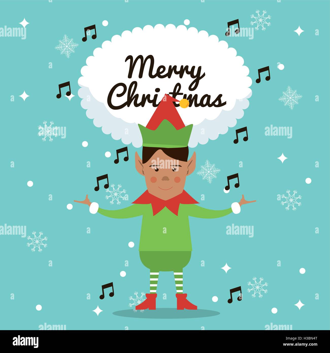 Elf cartoon of Christmas season design Stock Vector Image & Art - Alamy