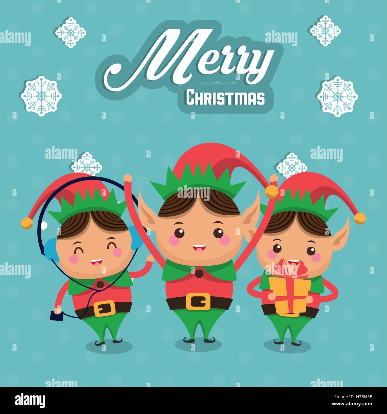 Elf cartoon of Christmas season design Stock Vector Image & Art - Alamy