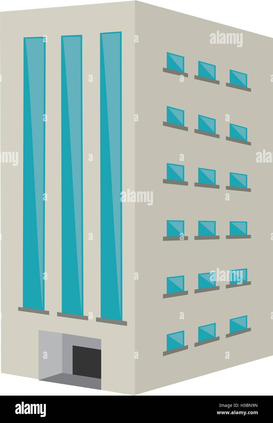 Isolated building with windows design Stock Vector Image & Art - Alamy