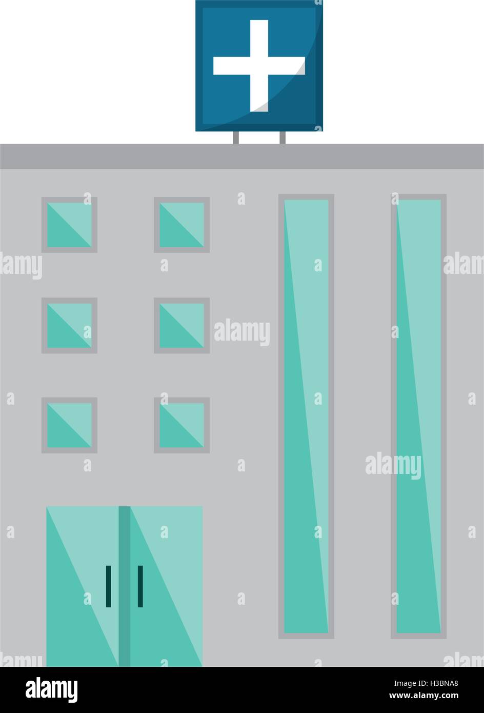 Isolated hospital building design Stock Vector Image & Art - Alamy