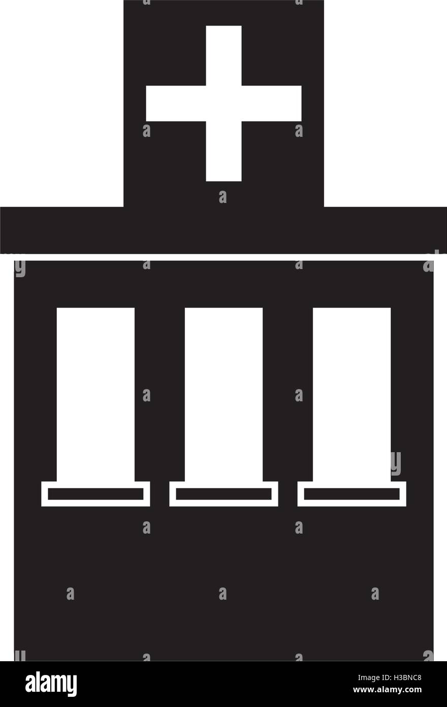 Isolated hospital building design Stock Vector Image & Art - Alamy