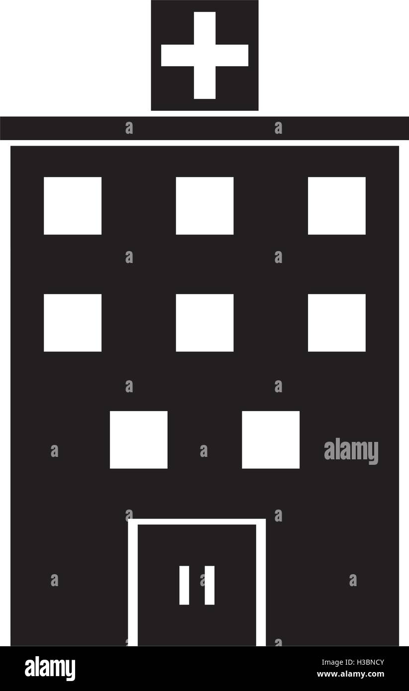 Isolated hospital building design Stock Vector Image & Art - Alamy
