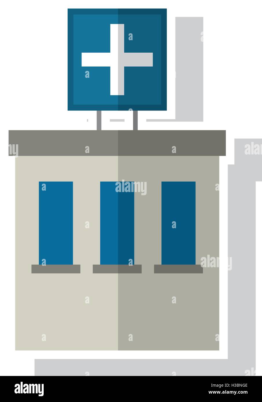Isolated hospital building design Stock Vector Image & Art - Alamy