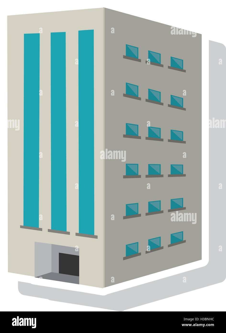 Isolated building with windows design Stock Vector Image & Art - Alamy