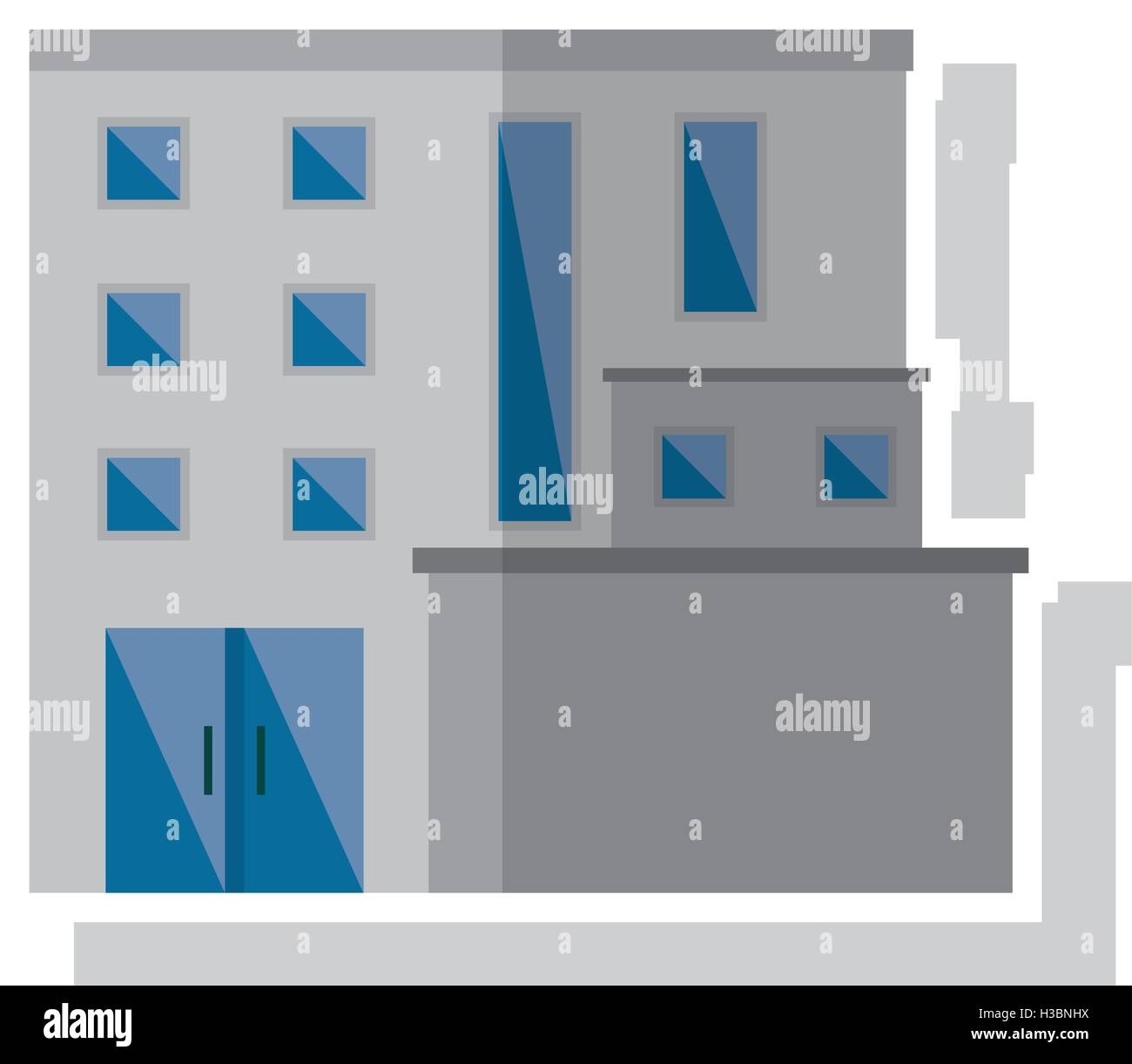 Isolated building with windows design Stock Vector Image & Art - Alamy