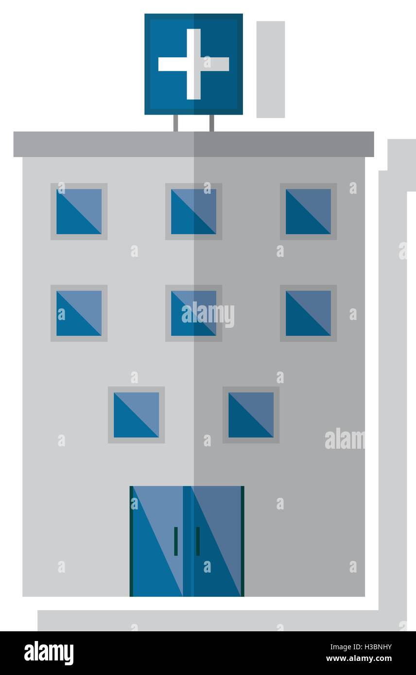 Isolated hospital building design Stock Vector Image & Art - Alamy