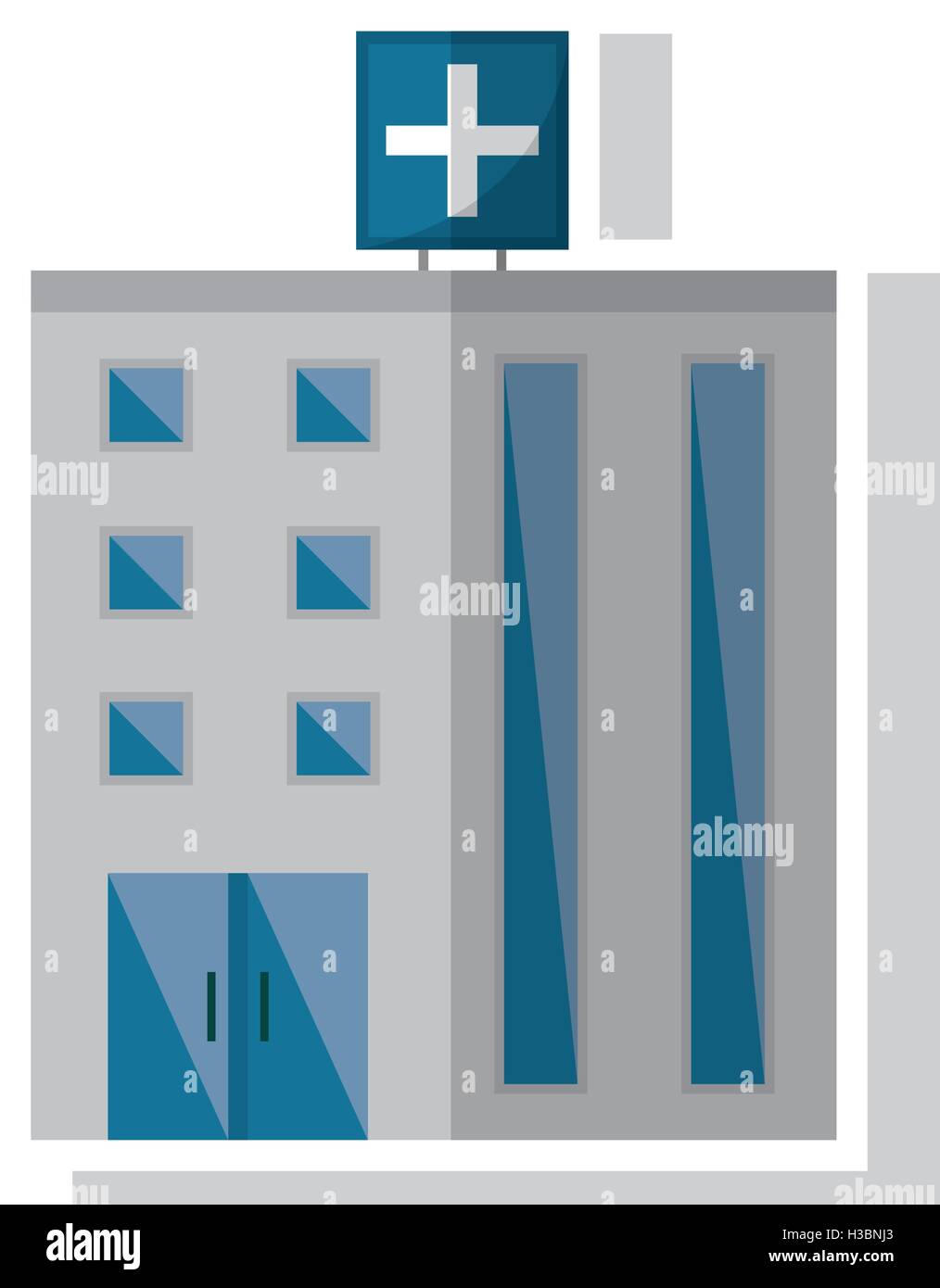 Isolated hospital building design Stock Vector Image & Art - Alamy