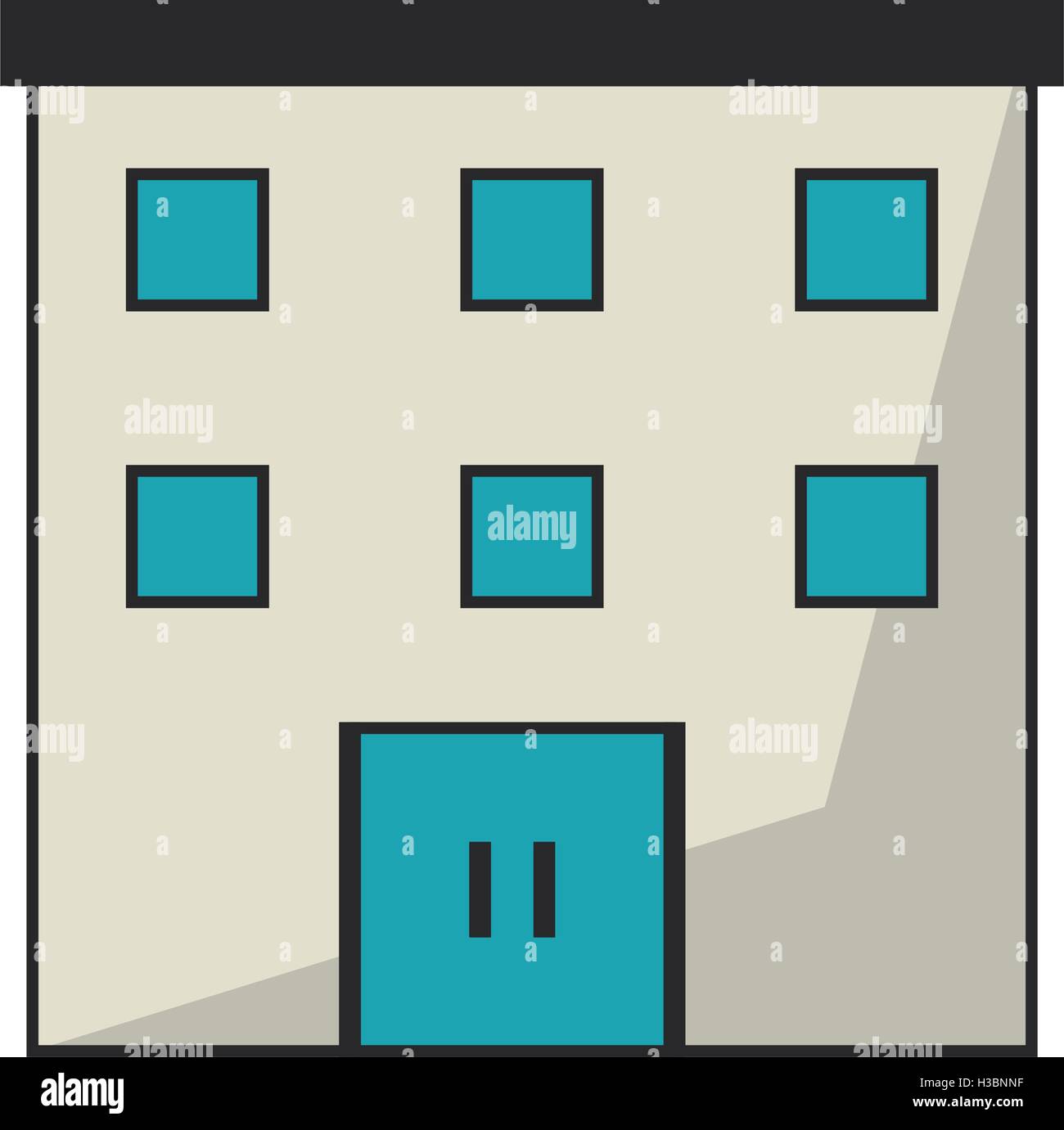 Isolated building with windows design Stock Vector Image & Art - Alamy