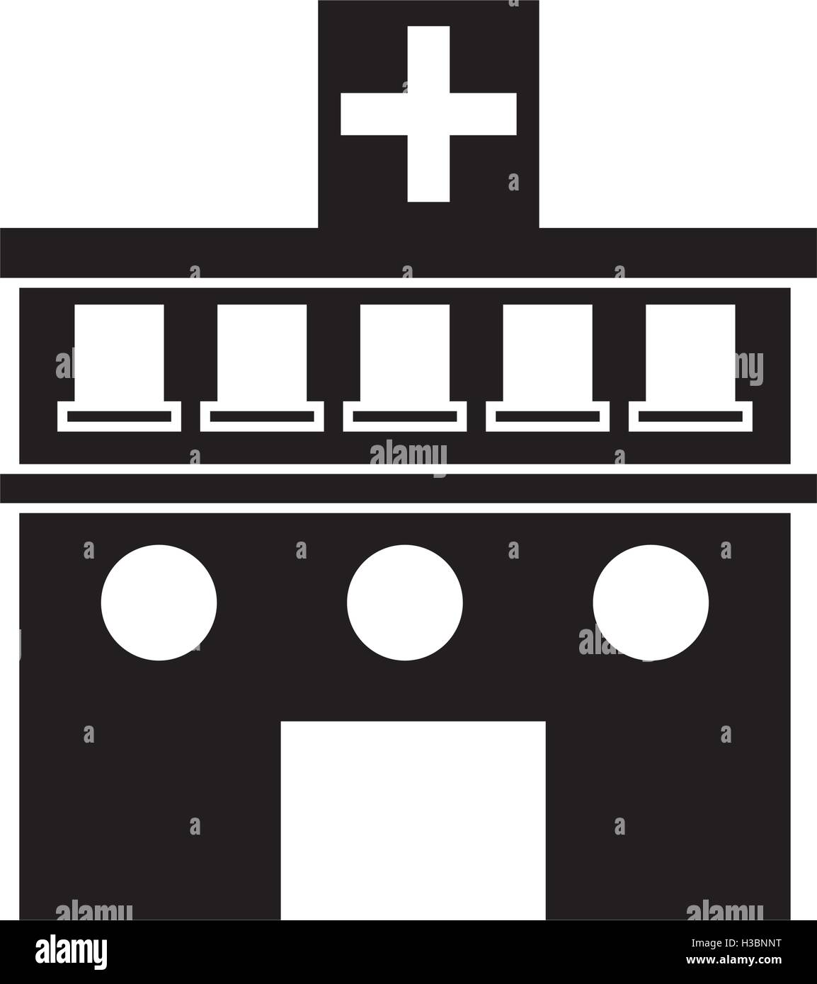 Isolated hospital building design Stock Vector Image & Art - Alamy