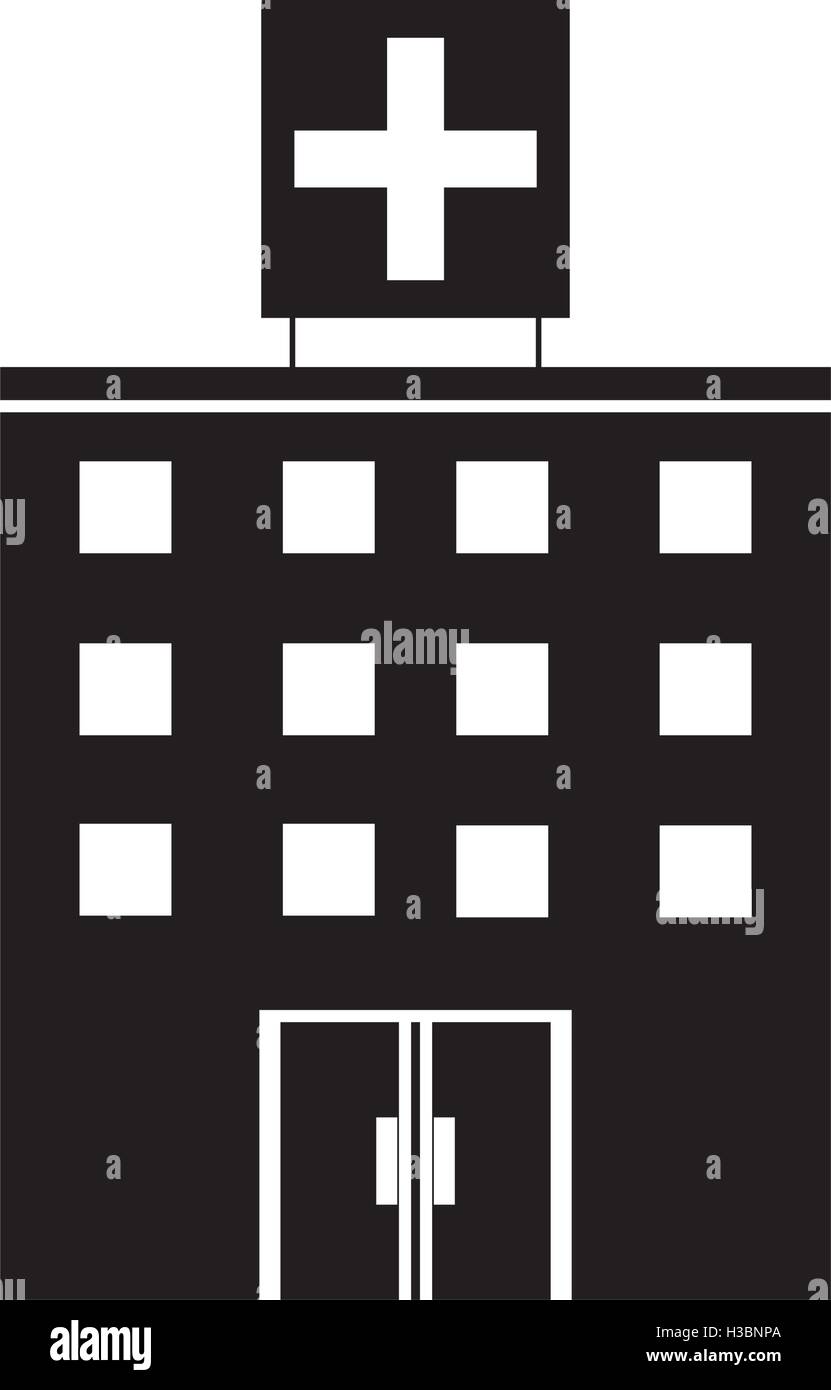 Isolated hospital building design Stock Vector Image & Art - Alamy