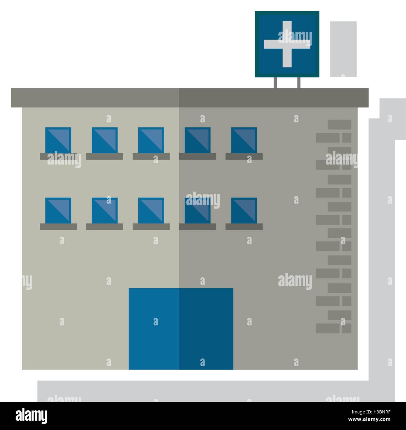 Isolated hospital building design Stock Vector Image & Art - Alamy