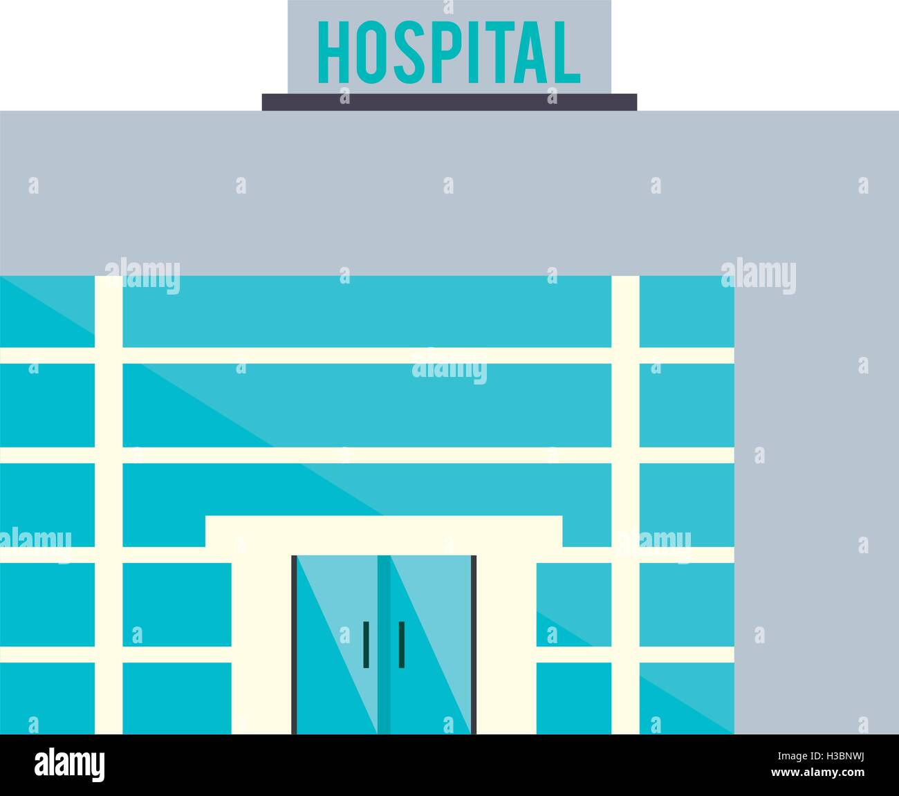 Isolated hospital building design Stock Vector Image & Art - Alamy