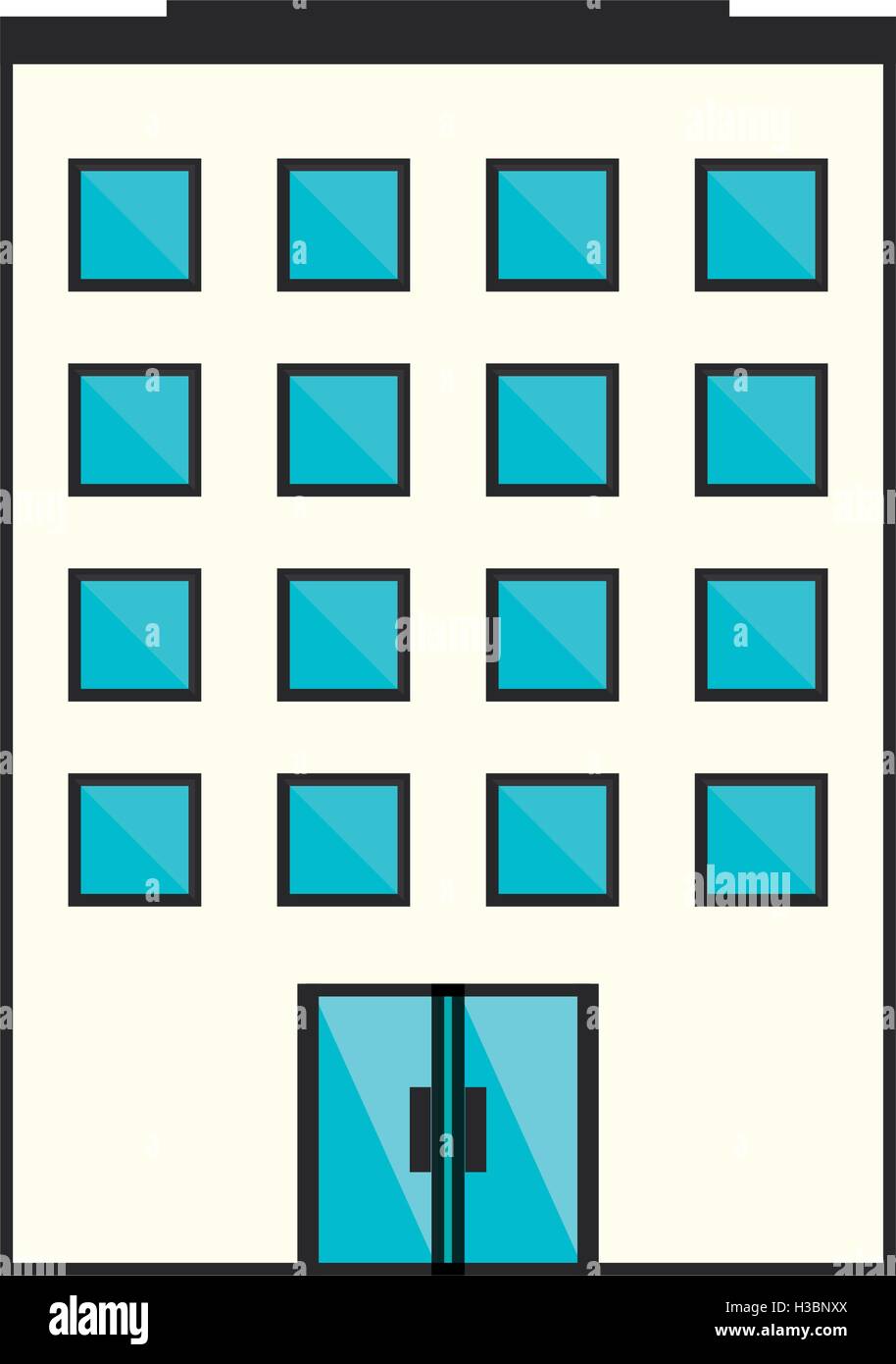 Isolated building with windows design Stock Vector Image & Art - Alamy