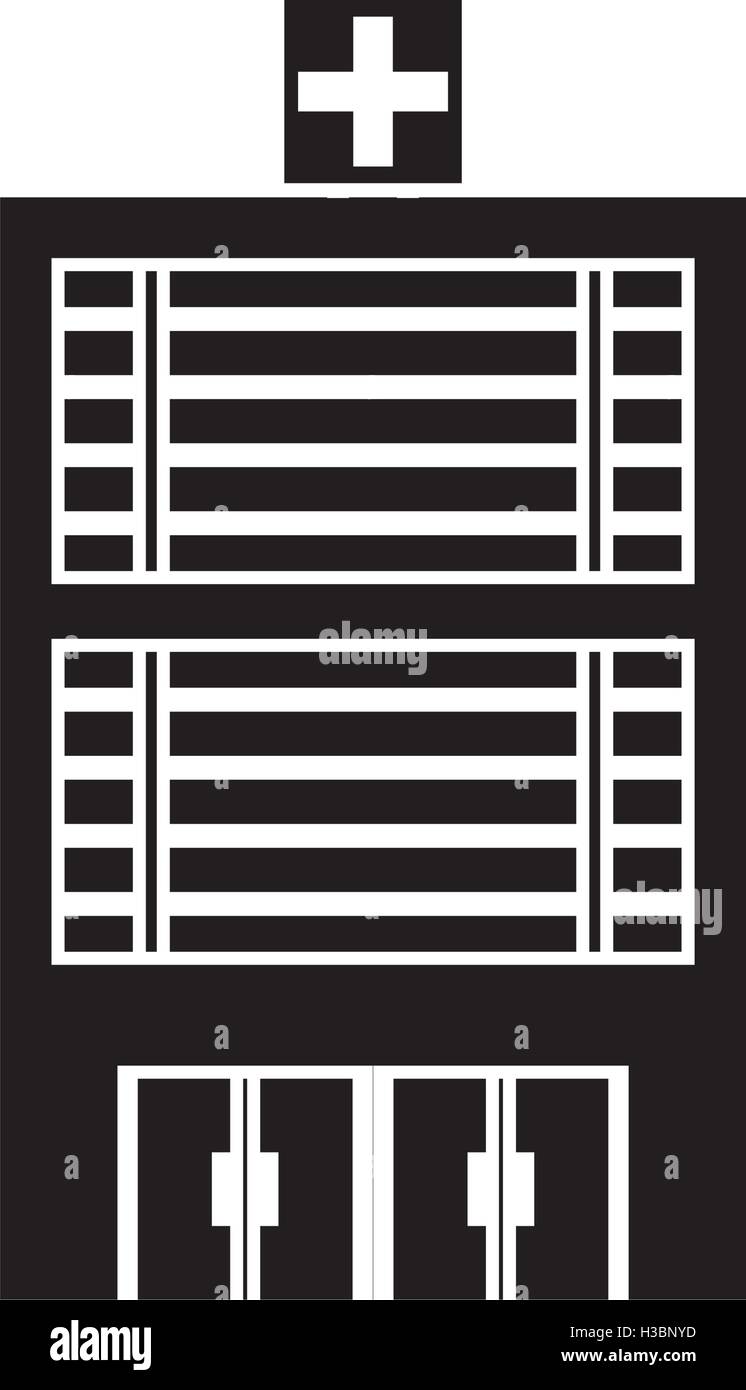 Isolated hospital building design Stock Vector Image & Art - Alamy
